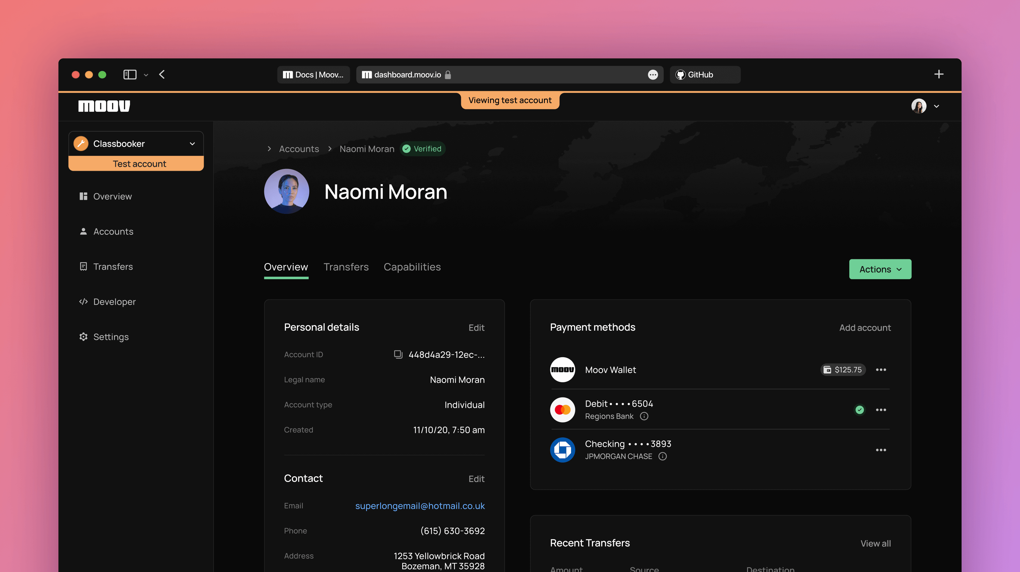 Just launched: Test mode | Moov